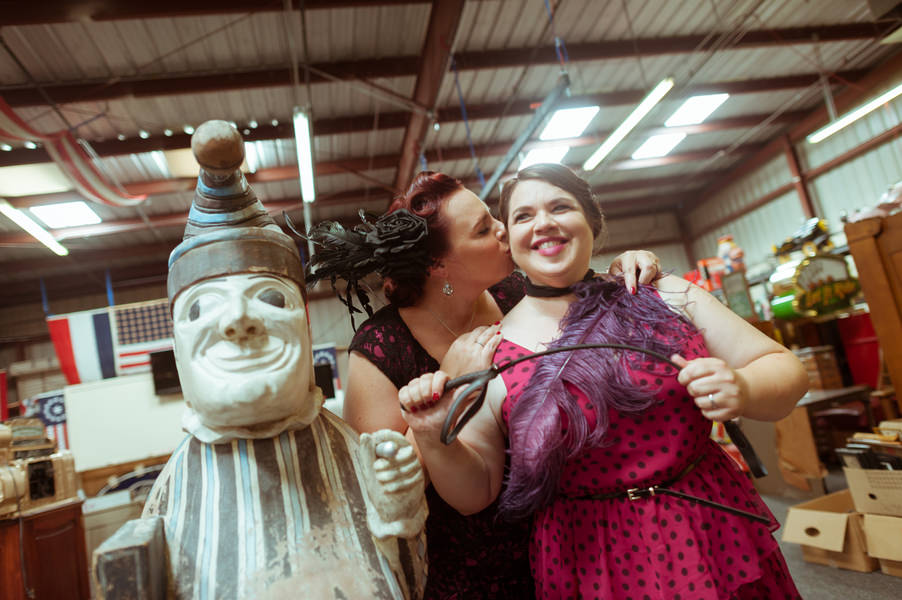 Julie and Di’s Antique Warehouse Engagement Shoot - Love Inc. Mag