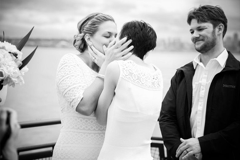 Natalie and Meagan’s Intimate Seattle Ferry Ceremony and Arizona ...