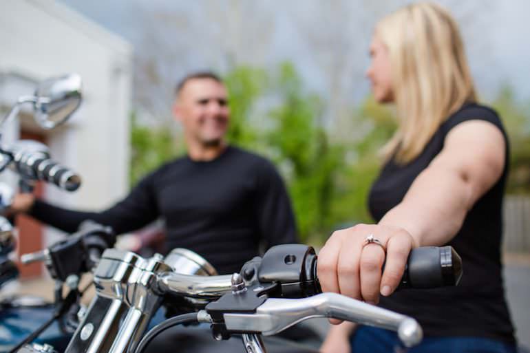 Matt and Monica’s Biker Chic Engagement Session - Love Inc. Mag