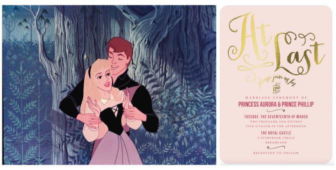 Cinderella-Inspired Wedding Invites (Plus 6 More Disney Princess ...