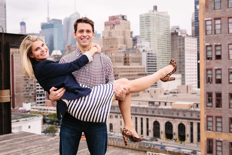 Meredith and Clay’s New York City Engagement Shoot by Jodee Debes ...