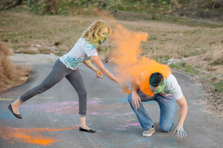 Britney and Kyle’s Color War Engagement Shoot - Love Inc. Mag