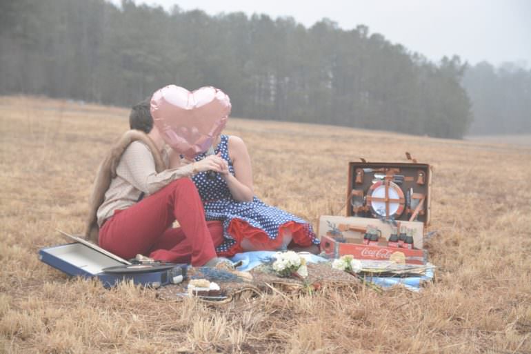 Amanda and Jennifer’s Vintage Picnic Engagement Shoot - Love Inc. Mag