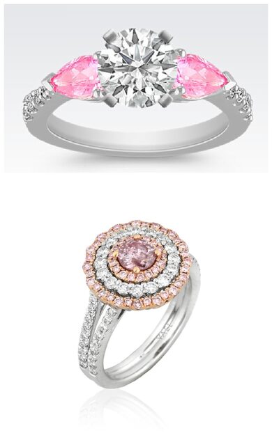 Think Pink: 12 Vibrant Engagement and Wedding Rings with Pink Stones ...
