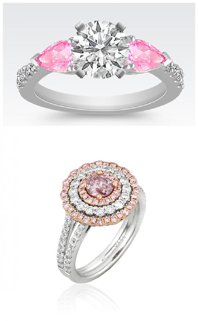Think Pink: 12 Vibrant Engagement and Wedding Rings with Pink Stones ...