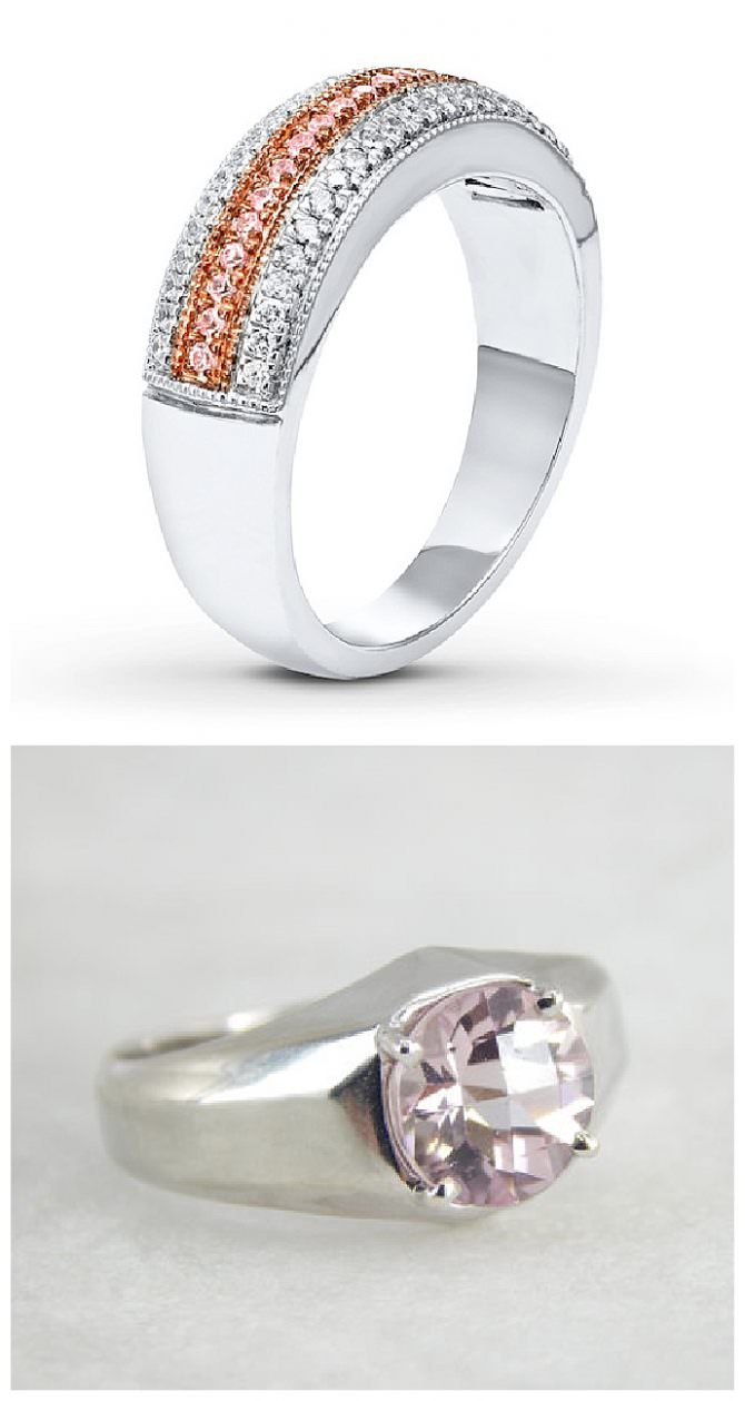 Think Pink: 12 Vibrant Engagement and Wedding Rings with Pink Stones ...
