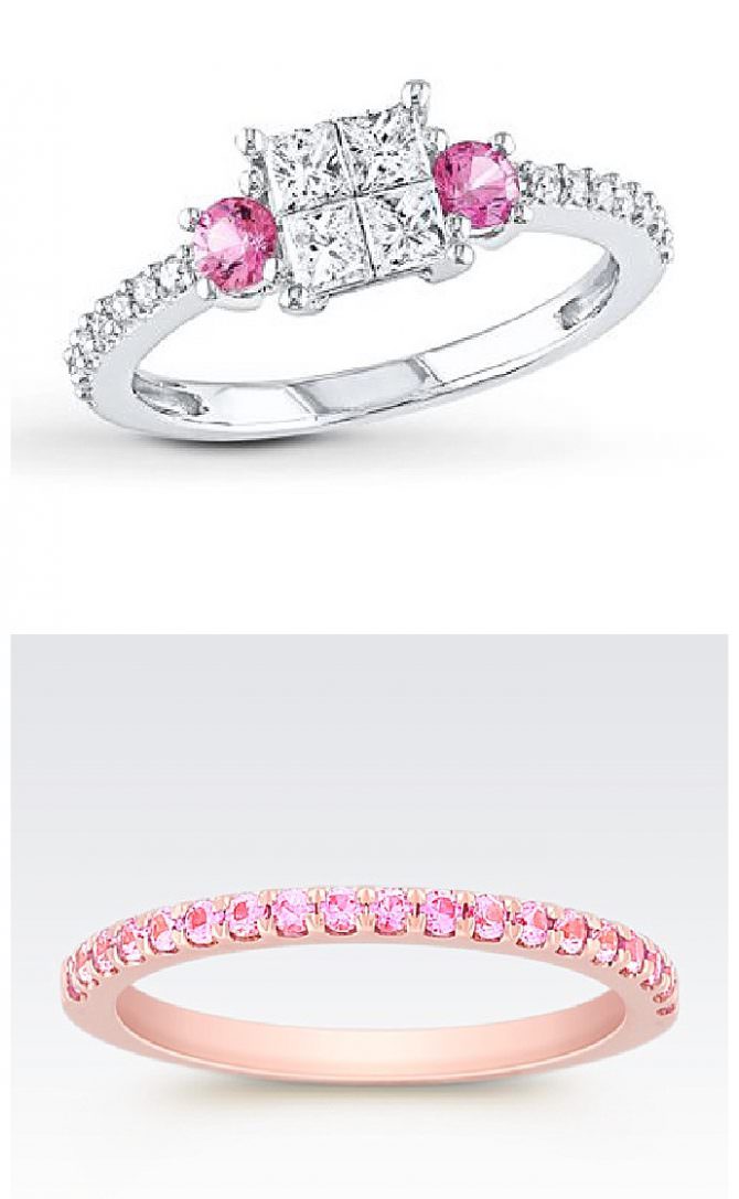 Think Pink: 12 Vibrant Engagement and Wedding Rings with Pink Stones ...