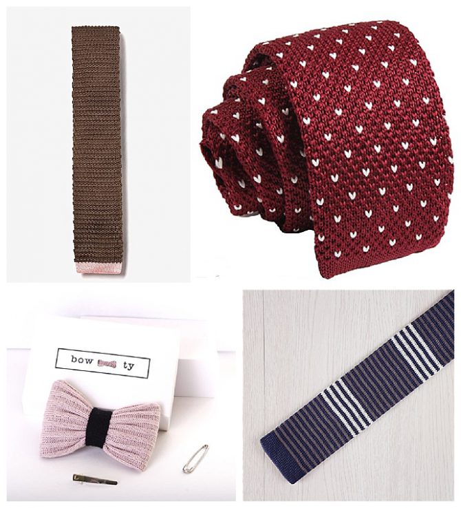 12 Stylish Knit Ties to Rock for Your Fall Wedding - Love Inc. Mag