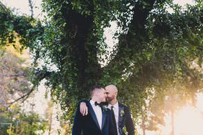 David and Luke's New Year's Eve Backyard Wedding Bash - Love Inc. Mag