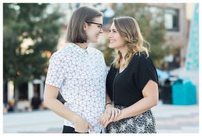Emma and Katie’s Lifestyle Engagement Session in Downtown Atlanta ...