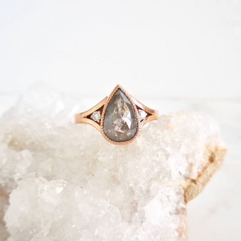 Giddy Over Gray: 11 Gray Diamond Engagement Rings We Love - Love Inc. Mag