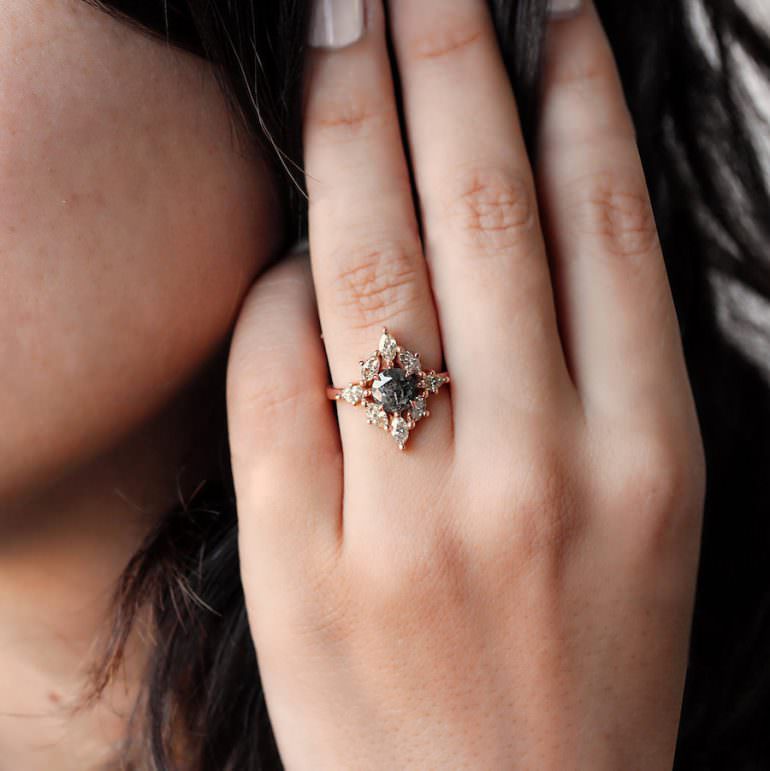 Giddy Over Gray: 11 Gray Diamond Engagement Rings We Love - Love Inc. Mag