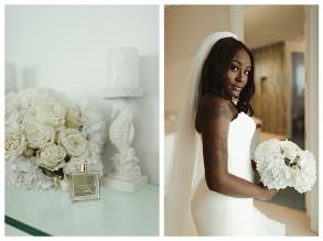 Shabria and Ashley’s Golden Hour Black Tie Beach Wedding - Love Inc. Mag
