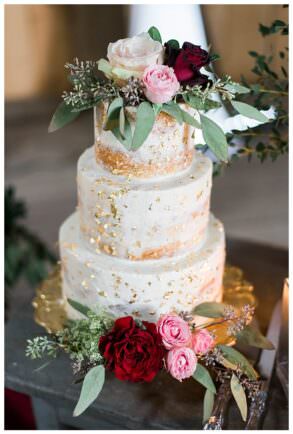 A Burgundy and Gold Rustic Glam Wedding Inspiration Shoot - Love Inc. Mag