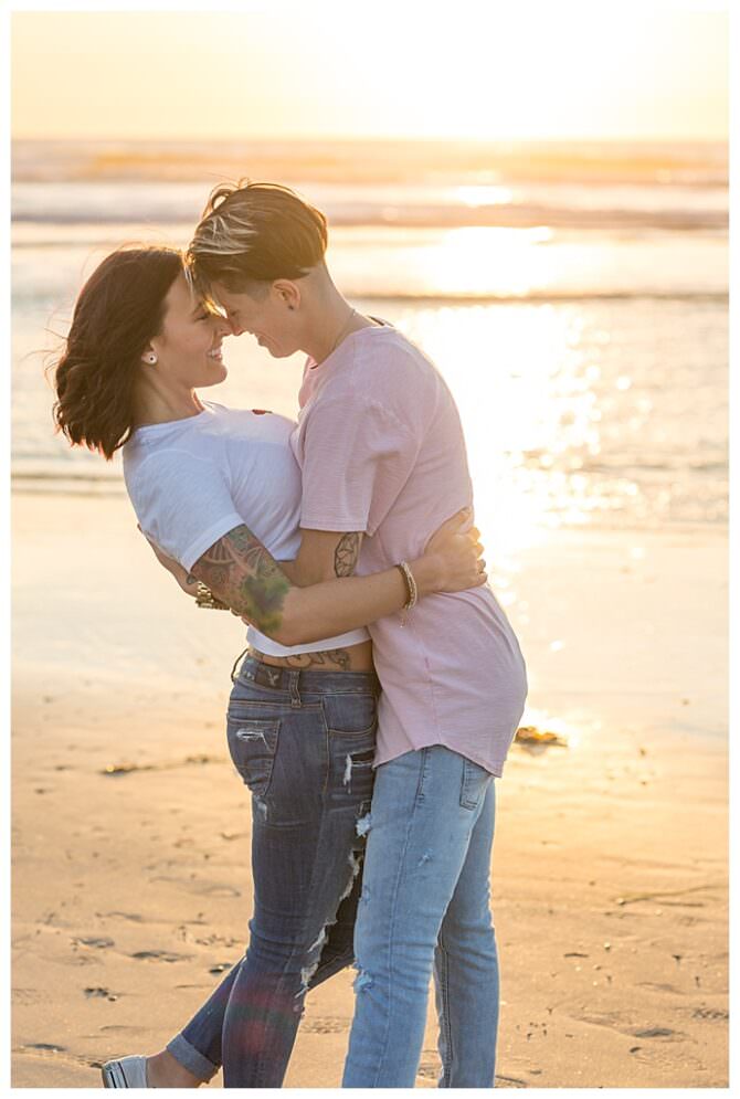 Megan and Brittany’s Sun-Drenched Beach Engagement Shoot – Love Inc. Mag