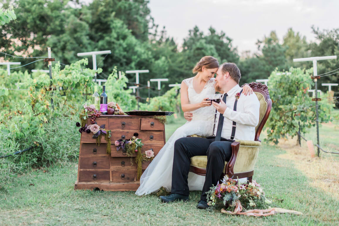 Rustic and Modern Winery Wedding Inspiration at Haak Winery - Love Inc. Mag