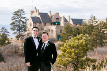 Michael and Sylvain's Cozy Colorado Castle Wedding - Love Inc. Mag