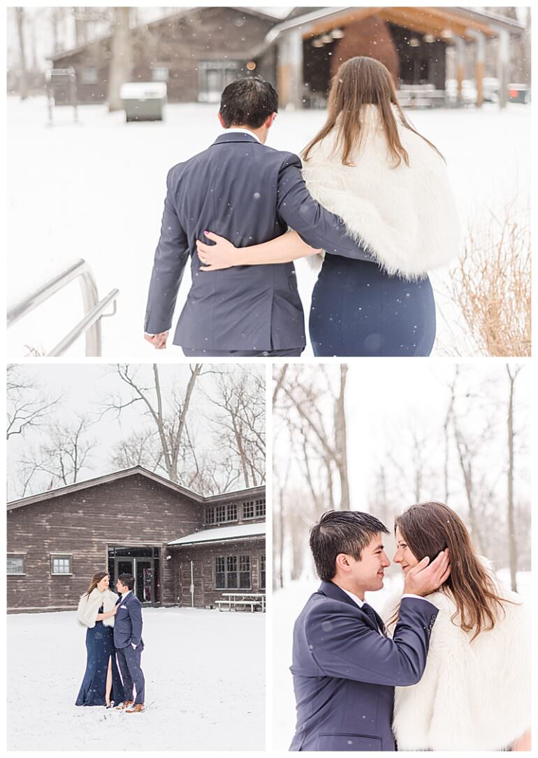 A Romantic Formal Engagement Shoot in the Snow - Love Inc. Mag