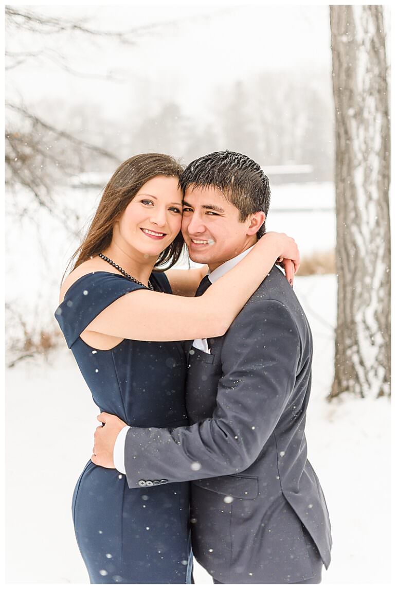 A Romantic Formal Engagement Shoot in the Snow - Love Inc. Mag
