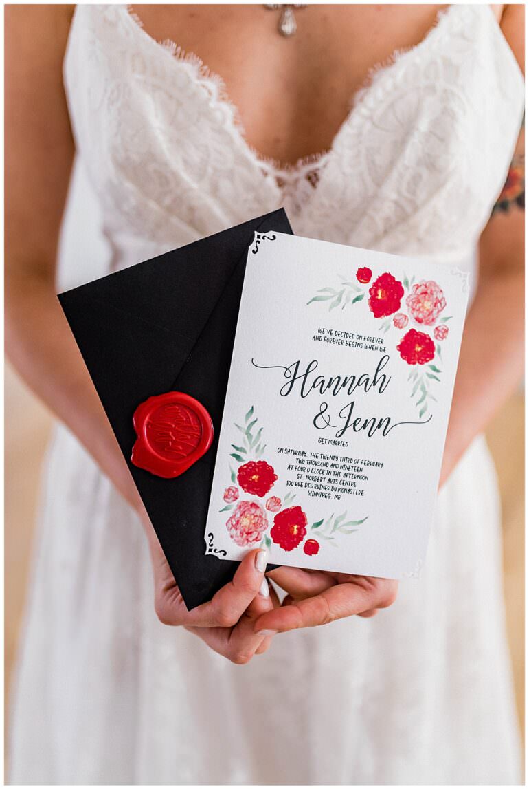 We Have Heart Eyes for This Red Wedding Inspo with Two Brides - Love ...