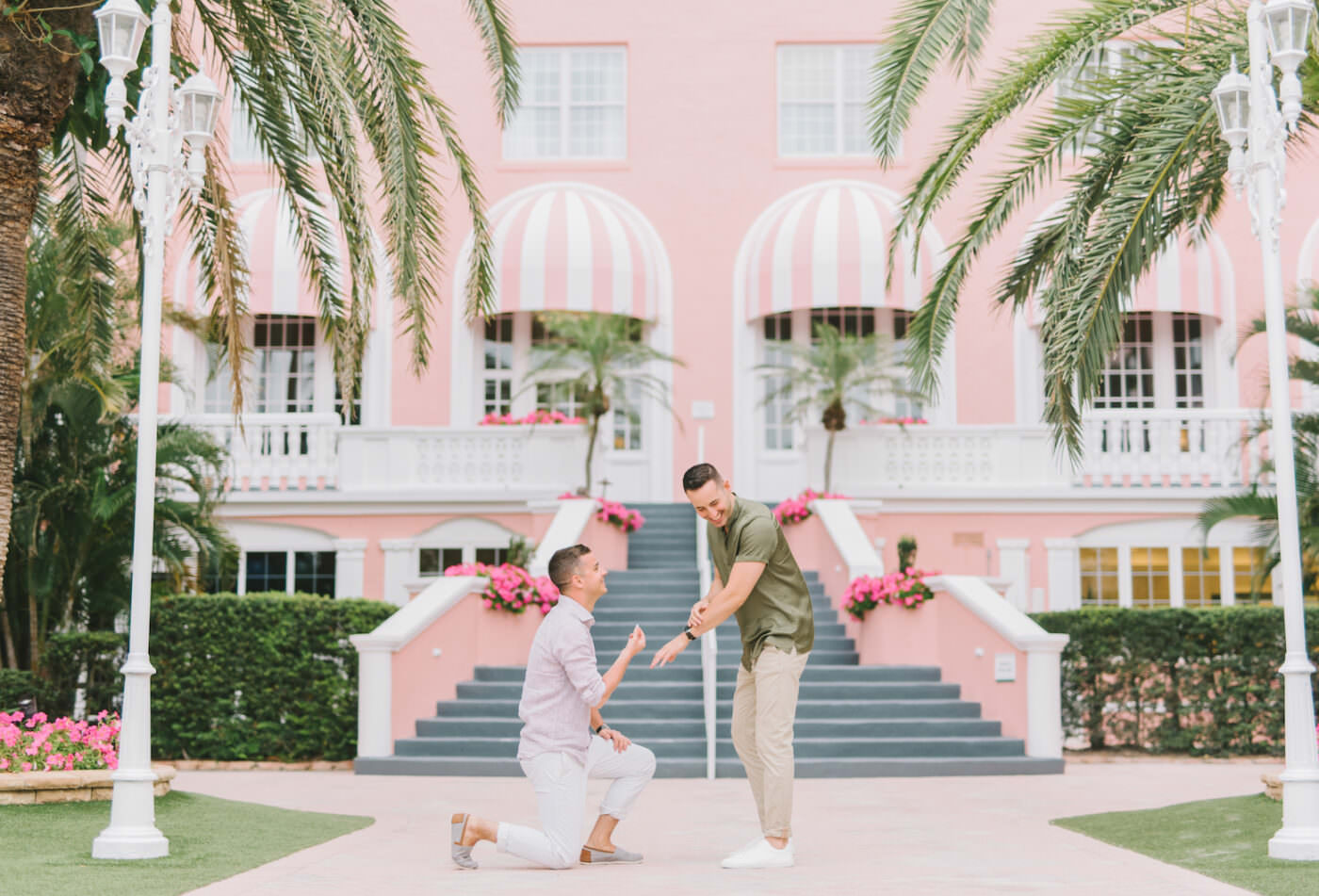 This Proposal At The Colorful Don Cesar Hotel Will Make Your Heart Leap