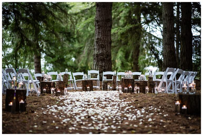 Romantic Wedding with a Candlelit Circle Ceremony in the Woods - Love ...