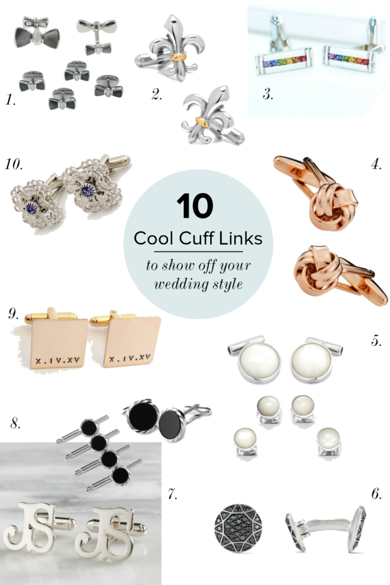 10 Cool Cuff Links to Show Off Your Personal Wedding Style - Love Inc. Mag
