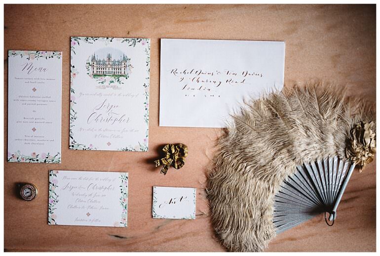 French Inspired Wedding Card