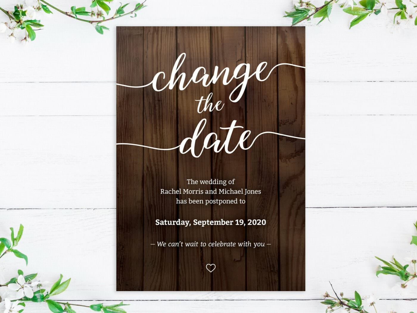 21 Change-the-Date Cards for Postponing Your Wedding - Love Inc. Mag