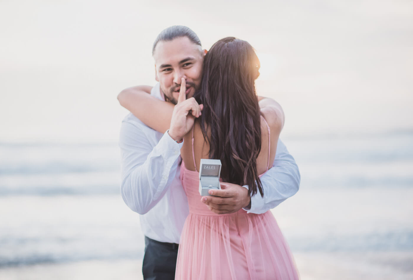 California Coast Proposal at Sunset - Love Inc. Mag
