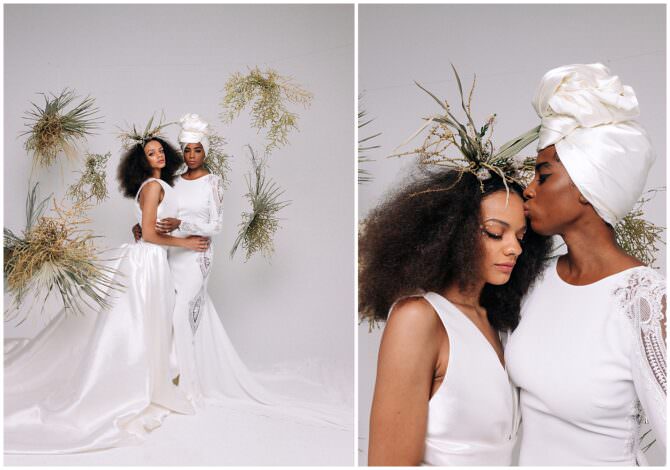 Vogue-Inspired Wedding Fashion Editorial Celebrating Black LGBTQ+ ...