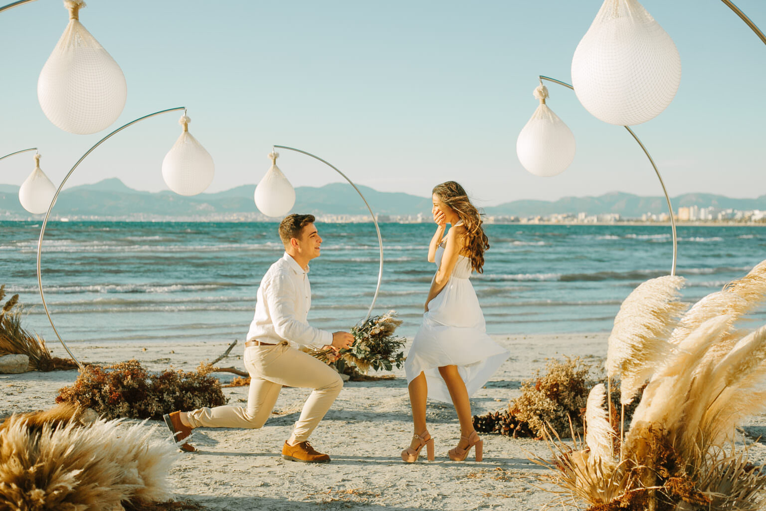 Dreamy Mallorca Spain Beach Proposal with Stunning Details - Love Inc. Mag