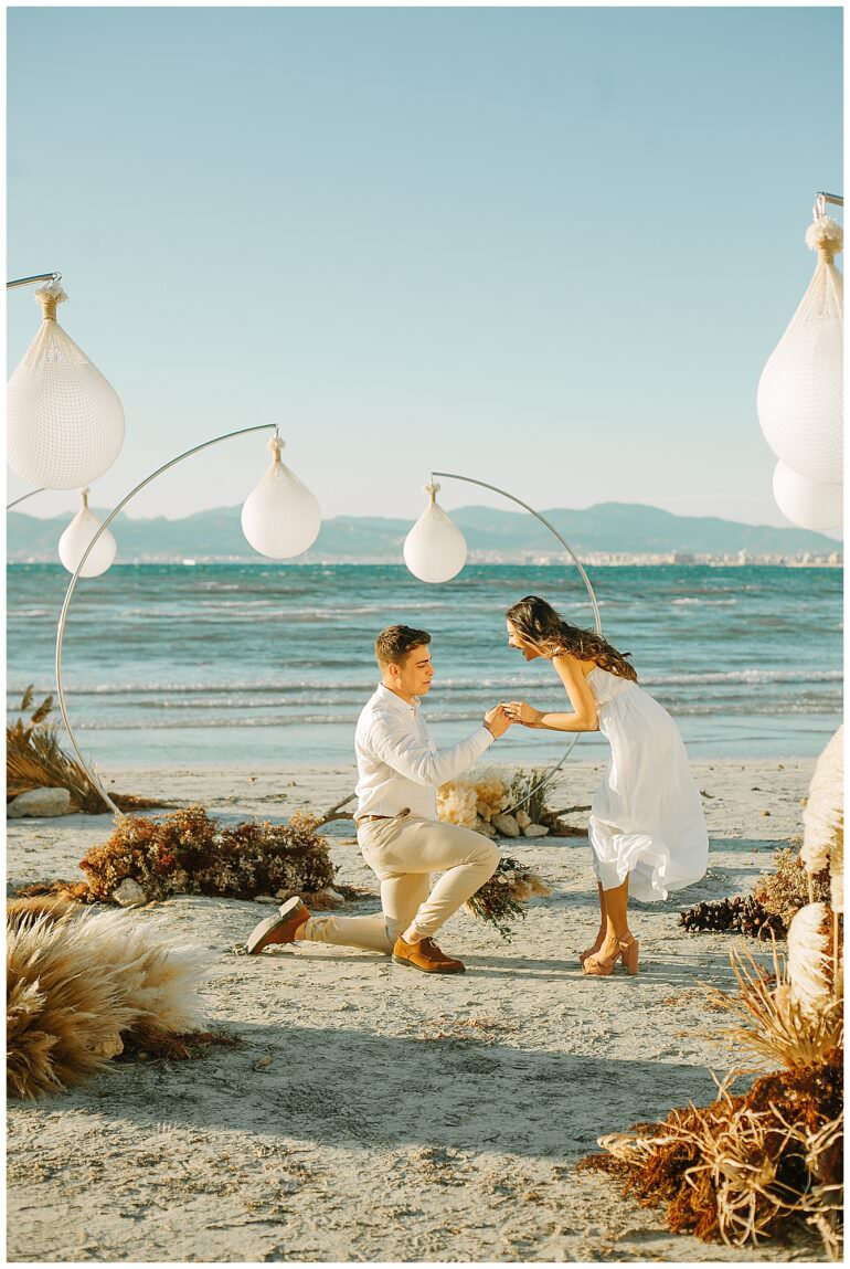 Dreamy Mallorca Spain Beach Proposal with Stunning Details - Love Inc. Mag