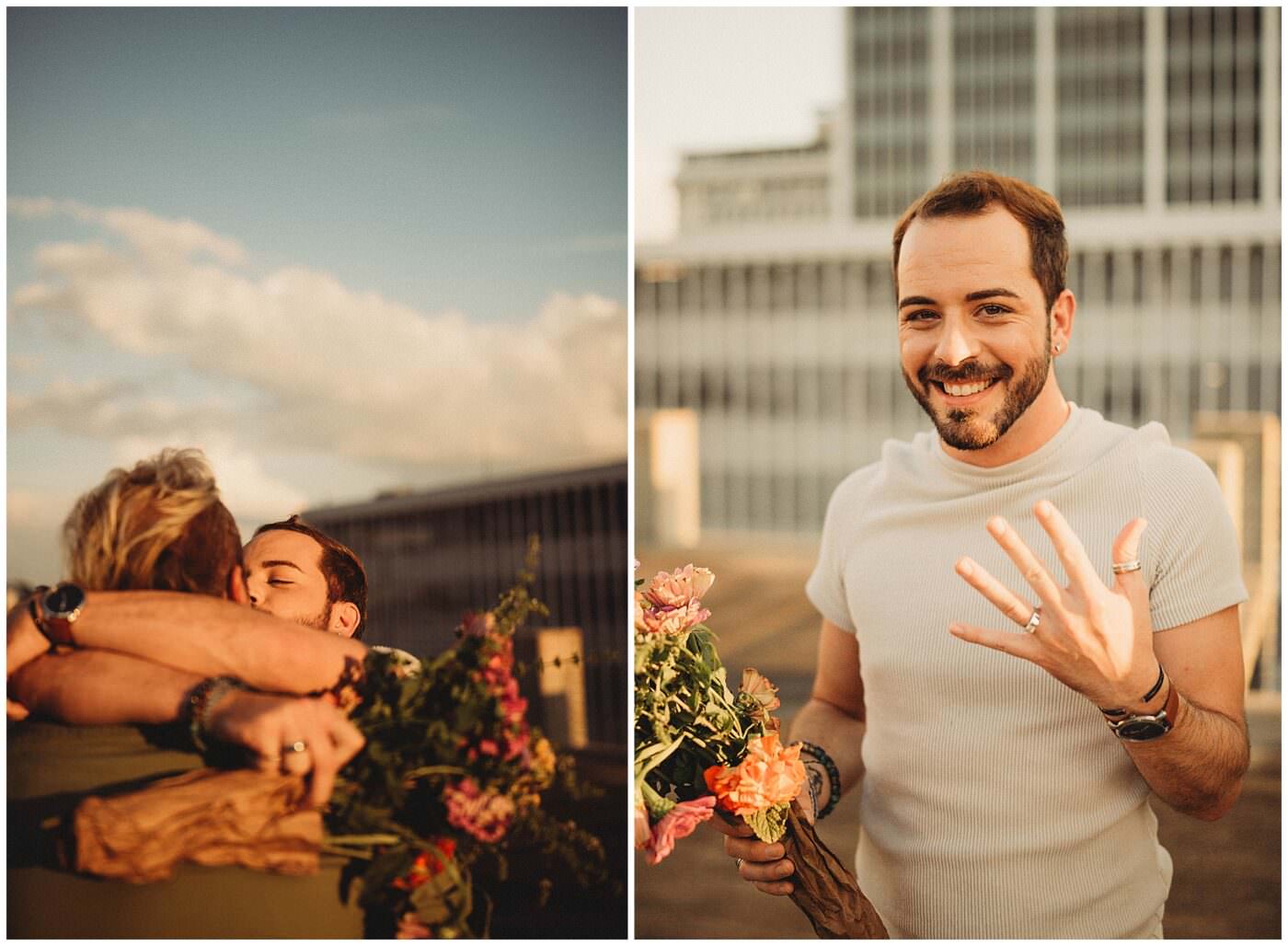 This Rooftop Styled Shoot Turned Into a Real-Life Proposal - Love Inc. Mag