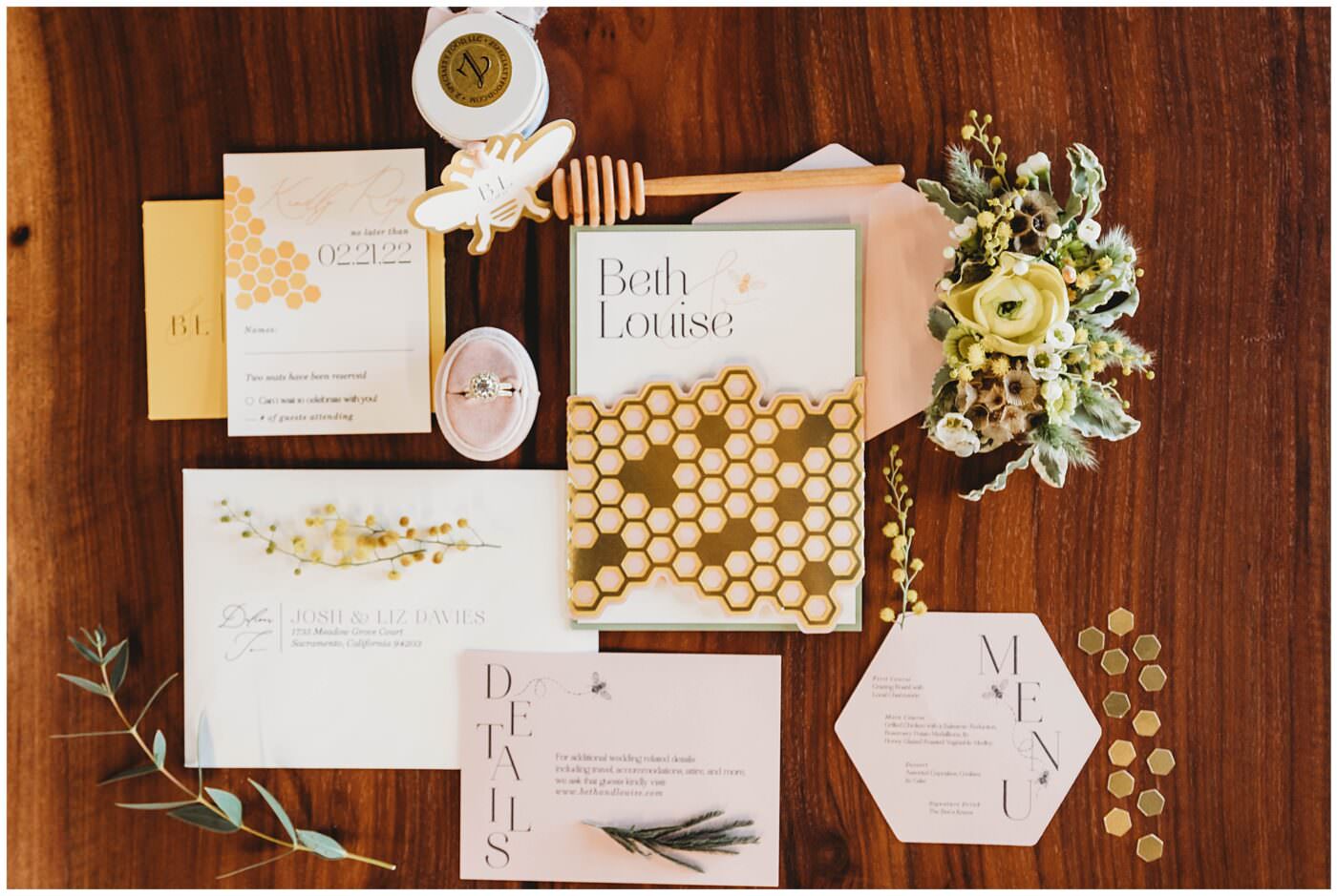 This Honeybee-Inspired Wedding Shoot Is Buzzing With Ideas - Love Inc. Mag