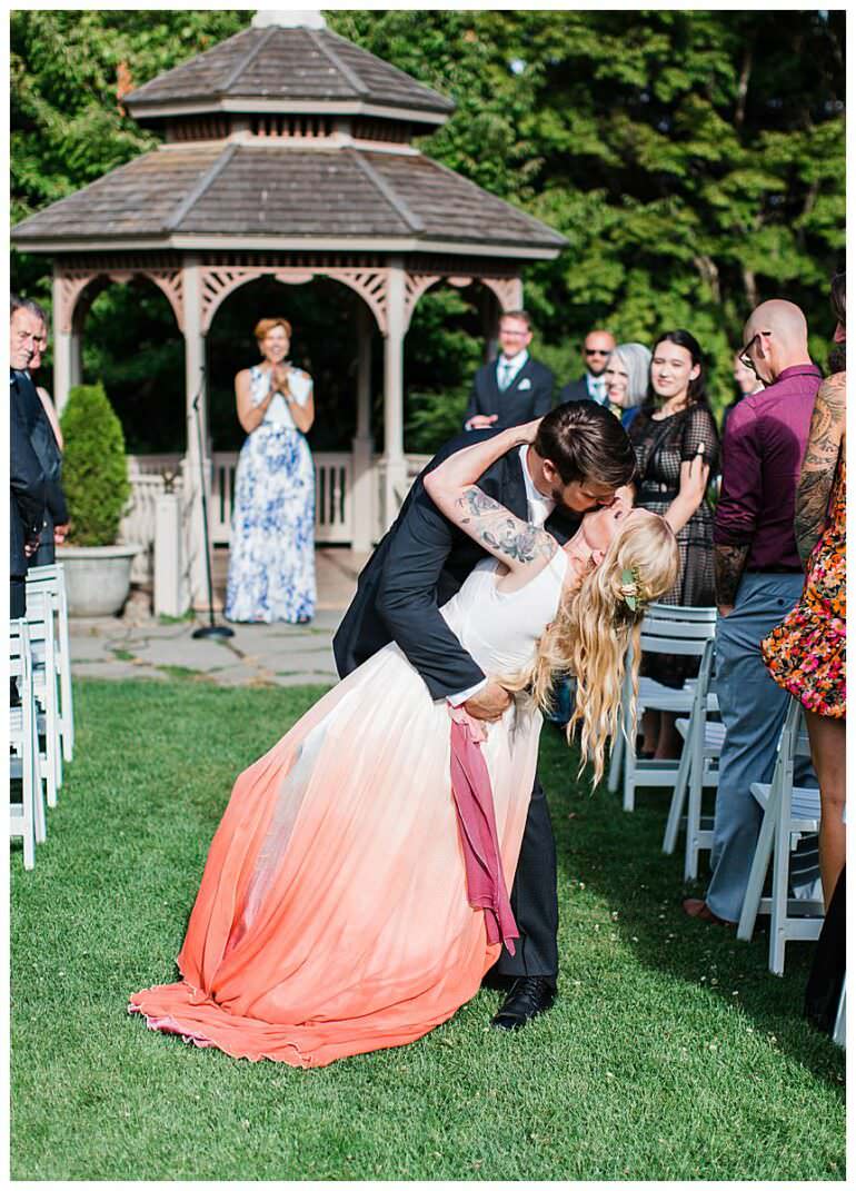 Even a Tiger Couldn’t Steal the Spotlight From This Bride’s Ombré ...