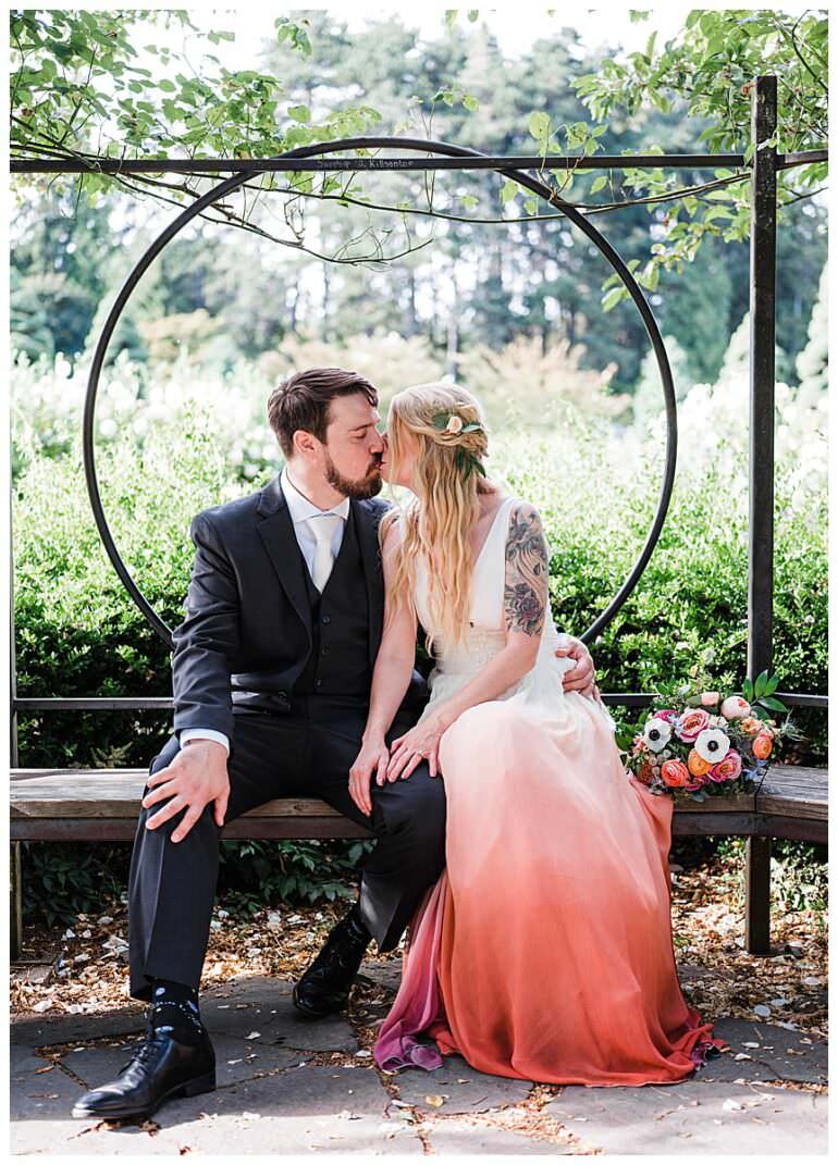 Even a Tiger Couldn’t Steal the Spotlight From This Bride’s Ombré ...