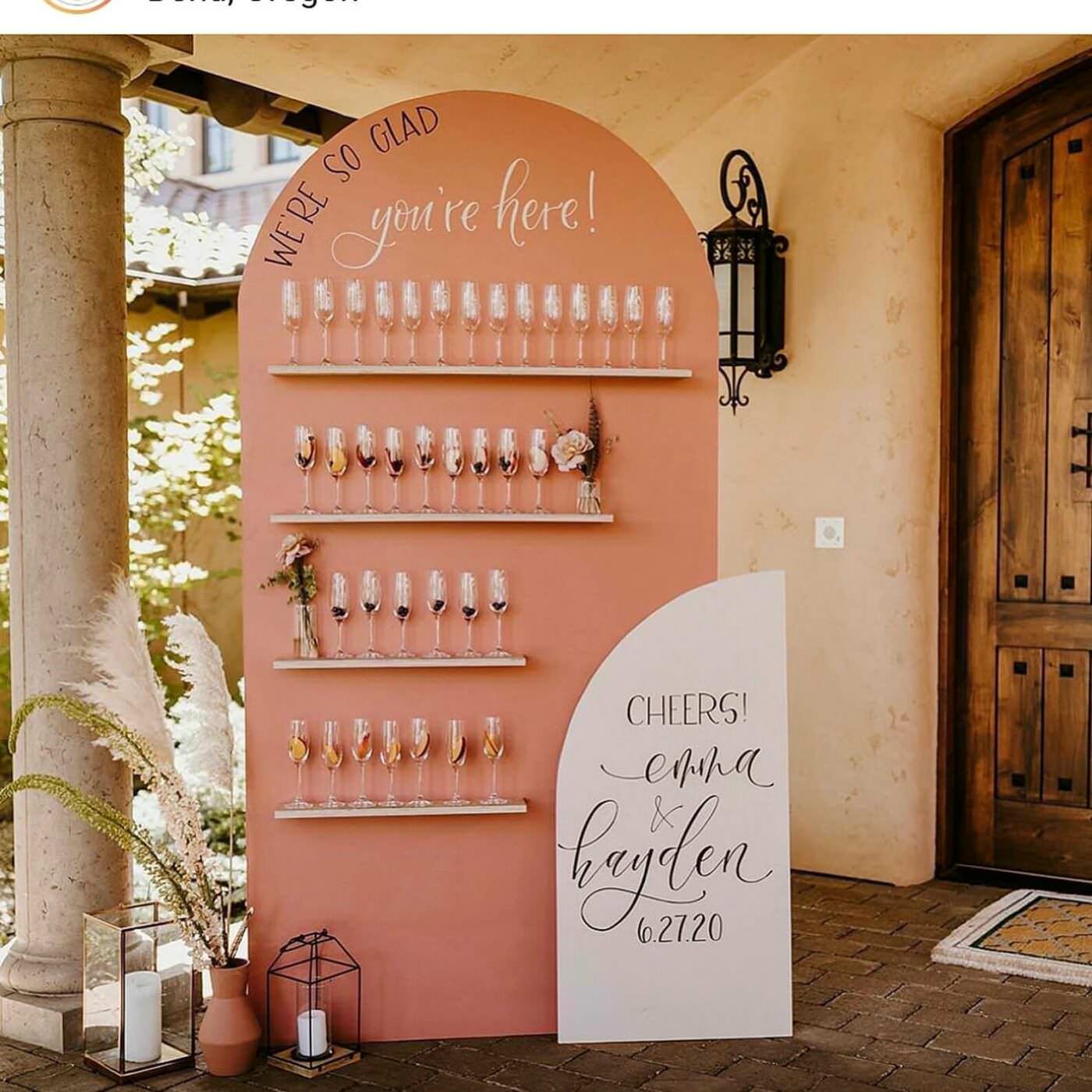 Wedding Beverage Wall Ideas & Inspiration - Love Inc. Mag