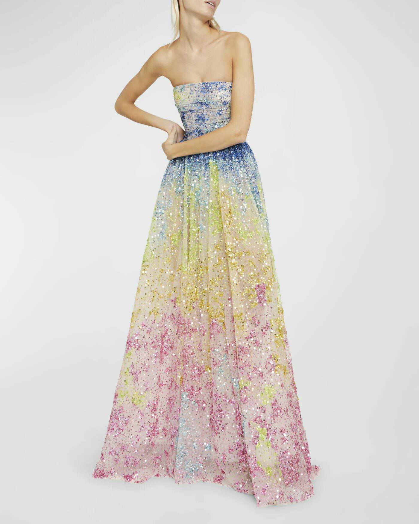 12 Rainbow Wedding Dresses That Are Worth a Pot of Gold - Love Inc. Mag