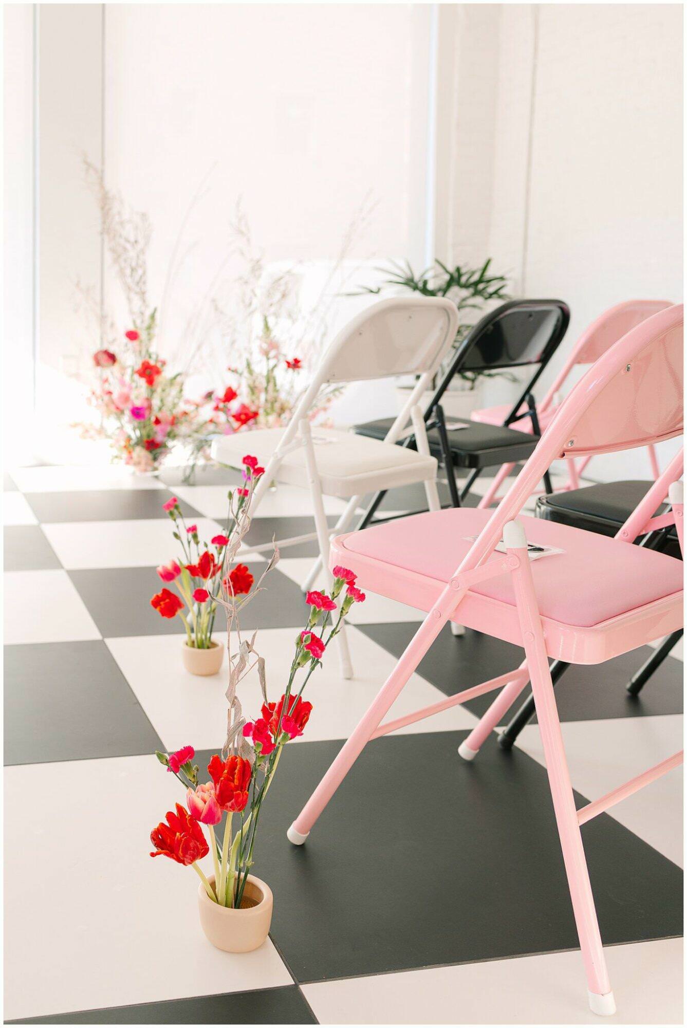 Bright Pink, Bold & Modern Brooklyn Wedding Inspo - Love Inc. Mag