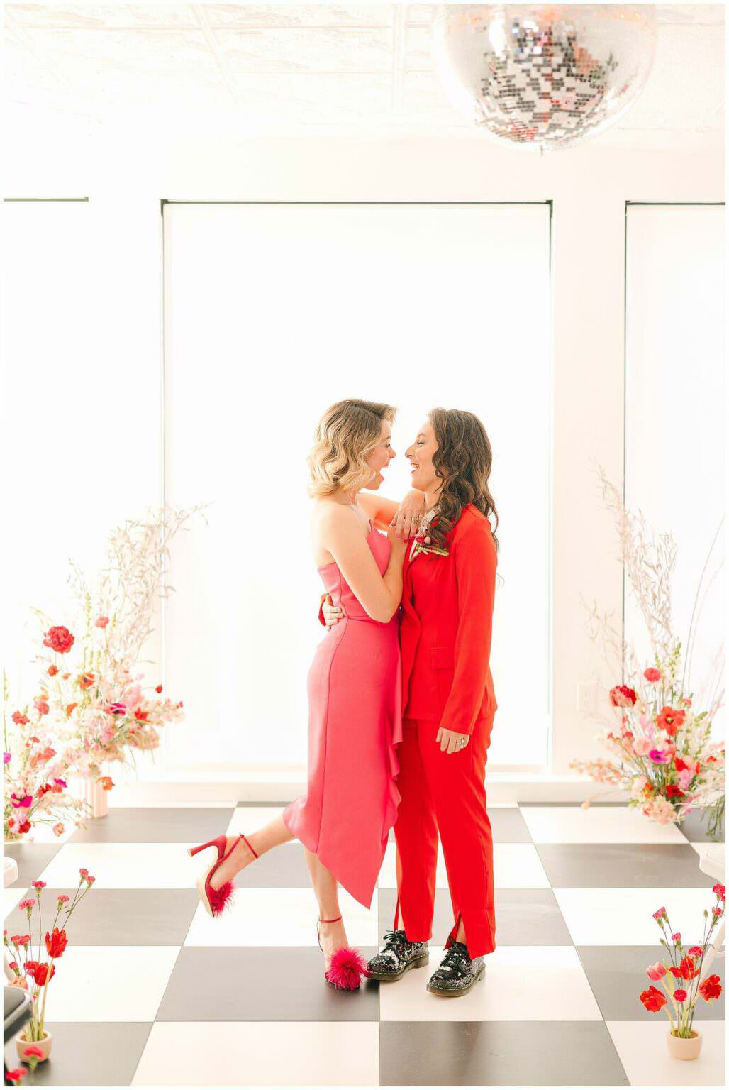 Bright Pink, Bold & Modern Brooklyn Wedding Inspo - Love Inc. Mag